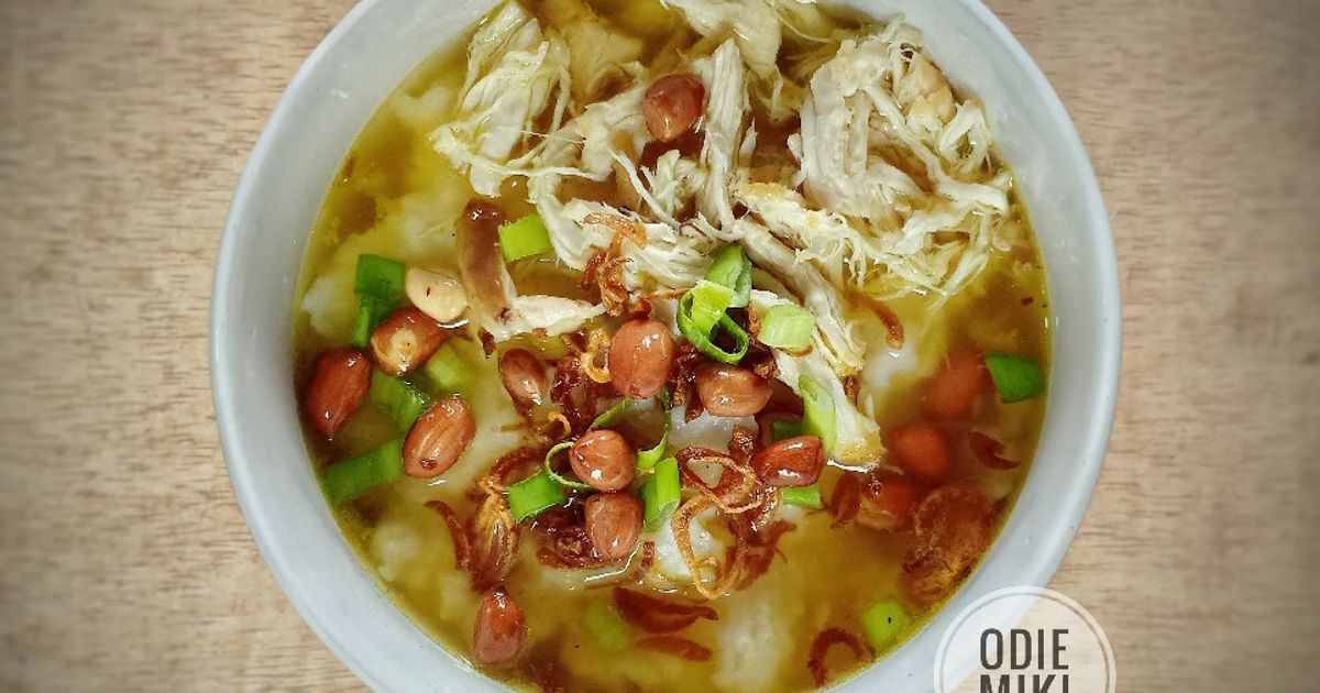 Resep Bubur Ayam Kuah Kuning / Bubur Ayam Jakarta oleh Jodie Mikidori ...