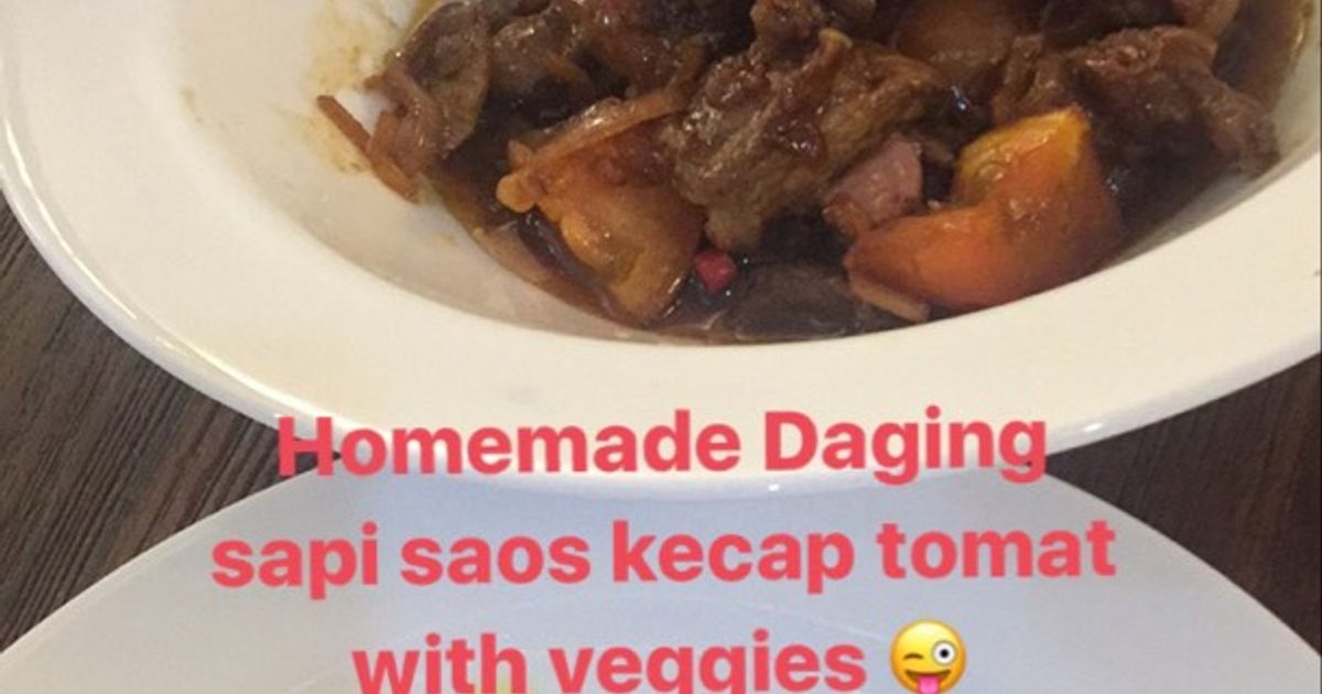 Resep Daging Sapi Saos Kecap Tomat oleh Stephanie Rusli - Cookpad