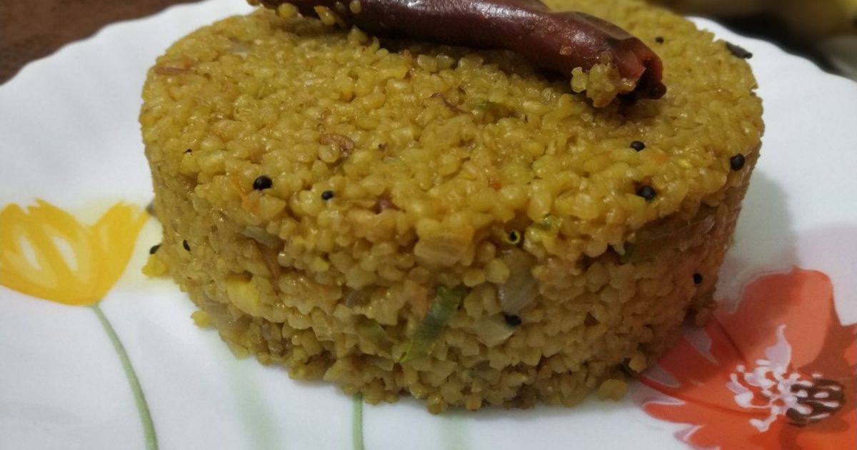 Broken Wheat Upma Recipe By Reshma Praveen