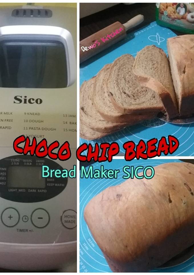 Resep Choco Chip Bread dg Bread Maker Sico oleh Dewo Saputro Dewi Heru ...