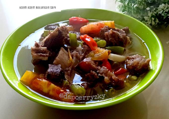 Resep Asem Asem Balungan Sapi oleh @dapoerRyzky - Cookpad