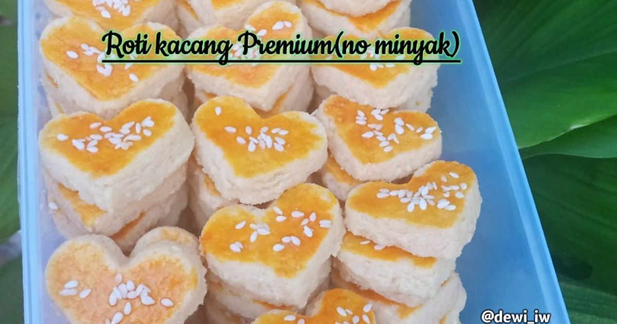 Resep Roti Kacang Premium(no Minyak) oleh Dewi IW - Cookpad