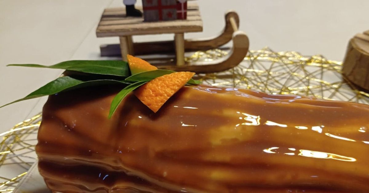 Tonka Mousse Yule Log With Clementine Insert Recipe By Veronique Filippi