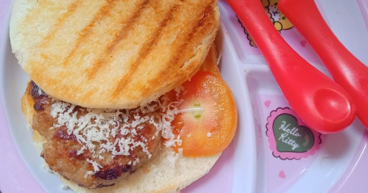Resep Burger Krabby Patty (Roti Tawar) oleh mezzayu luna - Cookpad
