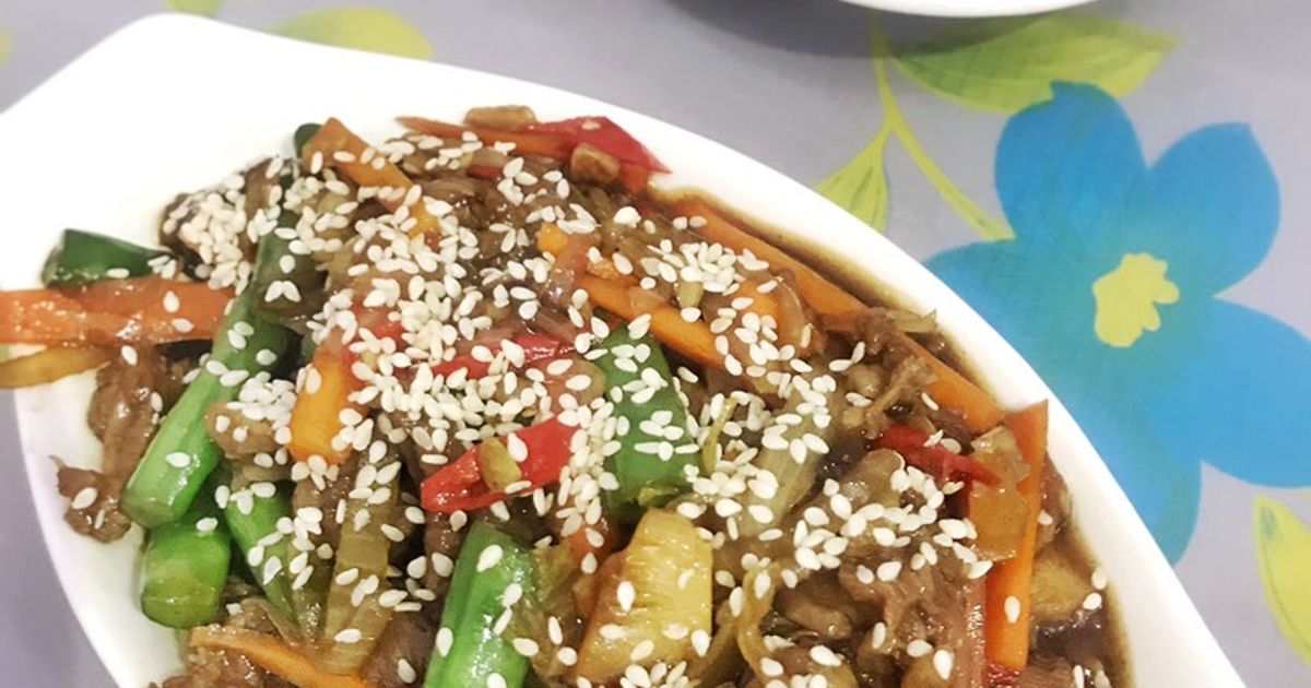 Resep Beef Teriyaki Ala Mami Nia oleh Sri Nia Sari - Cookpad