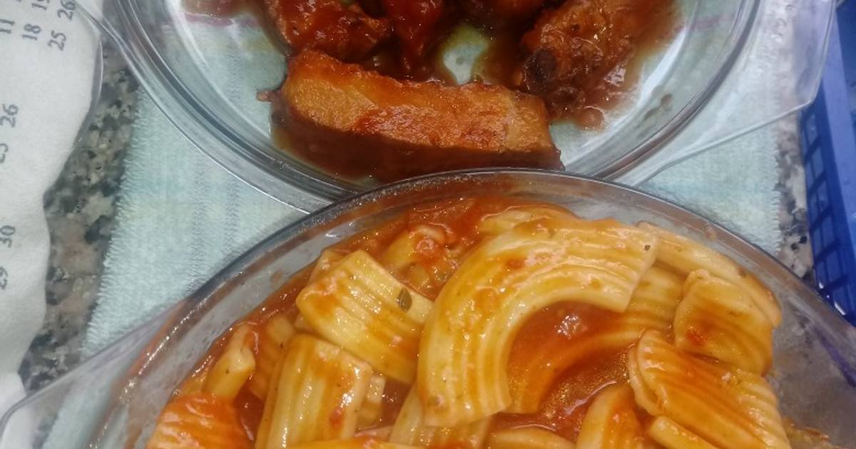 Guiso de fideos mostacholes con carne - 50 recetas caseras- Cookpad