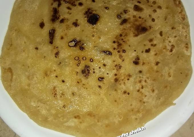 Simple layer paratha Recipe by Shagufta Sheikh - Cookpad