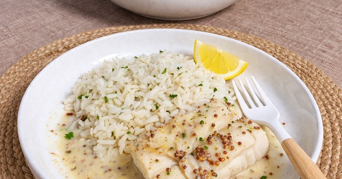 Colin Sauce Citron Moutarde En Papillotte & Riz Citronné de Soö dS ...