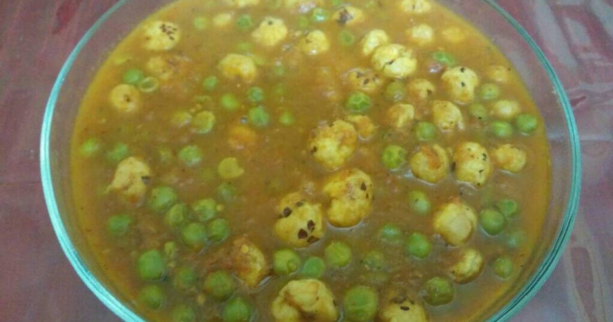 Matar-Makhana sabji Recipe by Anuradha Saxena - Cookpad