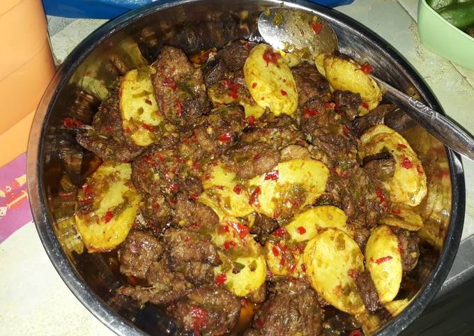 Cara Membuat Sajian Dendeng rusa sederhana - Resep Masakan Indonesia