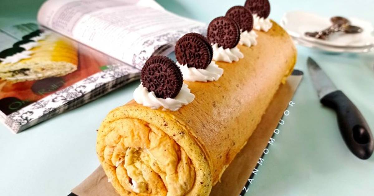 Resep Bolu Gulung Oreo oleh Suzanmomduor - Cookpad
