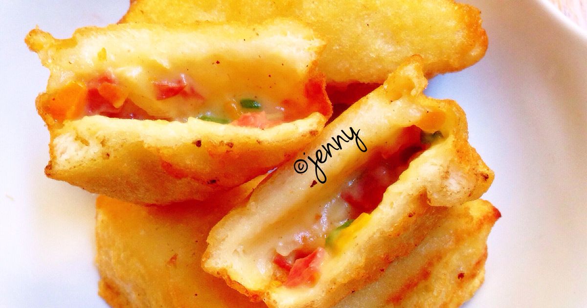 Resep Roti Tawar Goreng Isi Rougut Smoked Beef Keju oleh Jenny - Cookpad