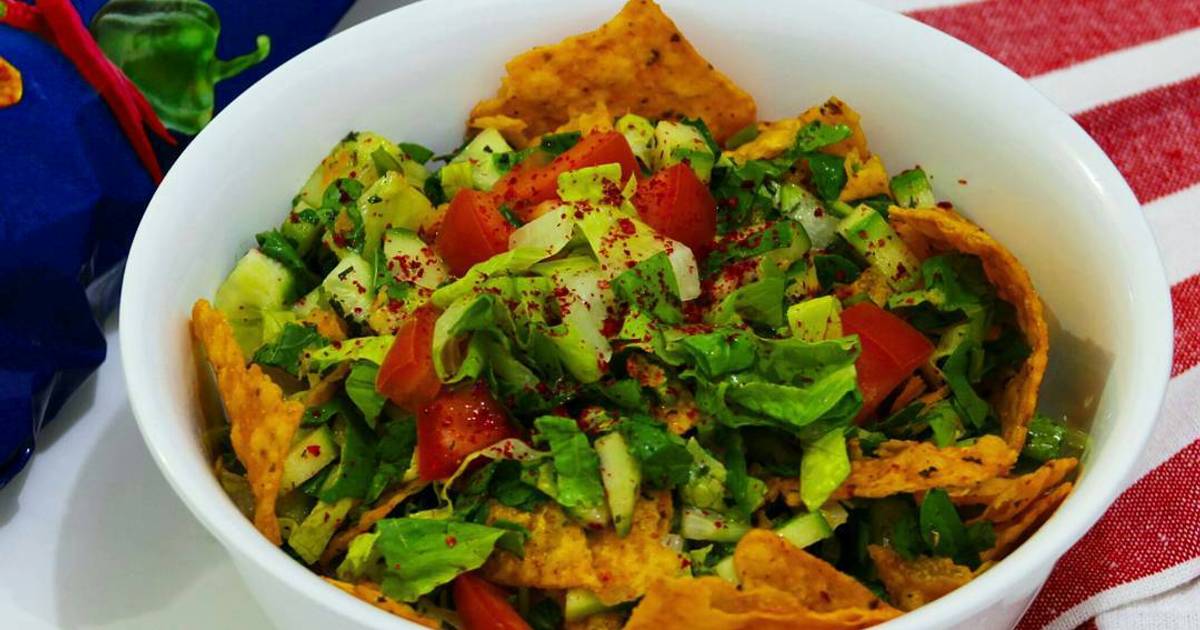 طريقة عمل سلطة دوريتوس على اصولها بطريقة سهلة وسريعة من Manal kitchen ...