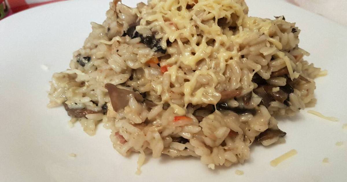 Risoto de panceta y hongos Receta de Rebeca - Cookpad