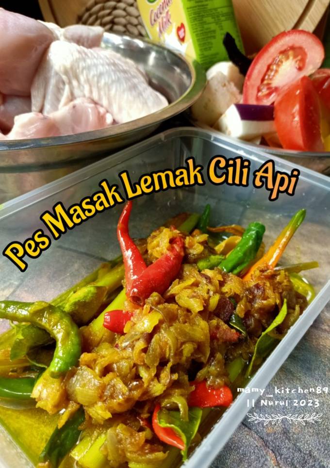 Resipi Pes Masak Lemak Cili Api oleh mamy_kitchen89 - Cookpad