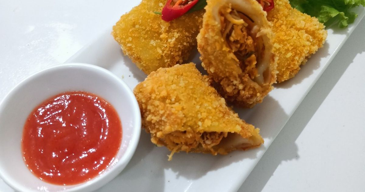 Resep risol isi ayam pedas setengah kilo rumahan enak dan mudah - Cookpad