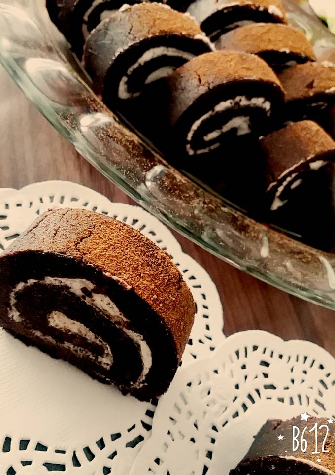 طرز تهیه شیرینی رولت بدون فر ساده و خوشمزه توسط Shaghaygh - کوکپد