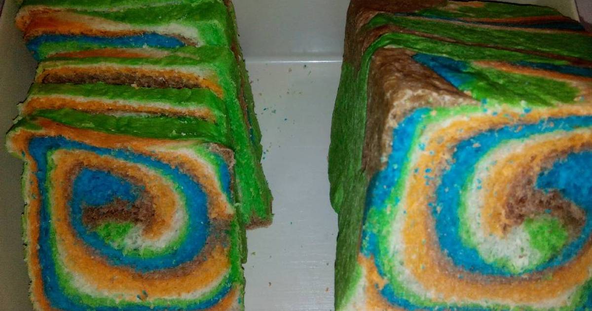 Resep Roti loaf pelangi oleh Mynn Yasmin - Cookpad