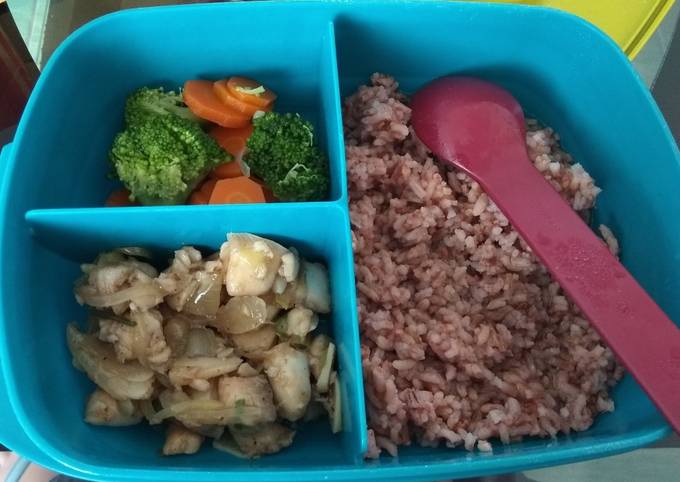 Resep Menu Sehat Nasi Merah oleh mama alma - Cookpad