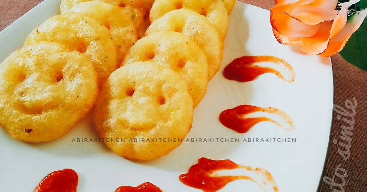 Resep Potato smile oleh abira_ kitchen - Cookpad