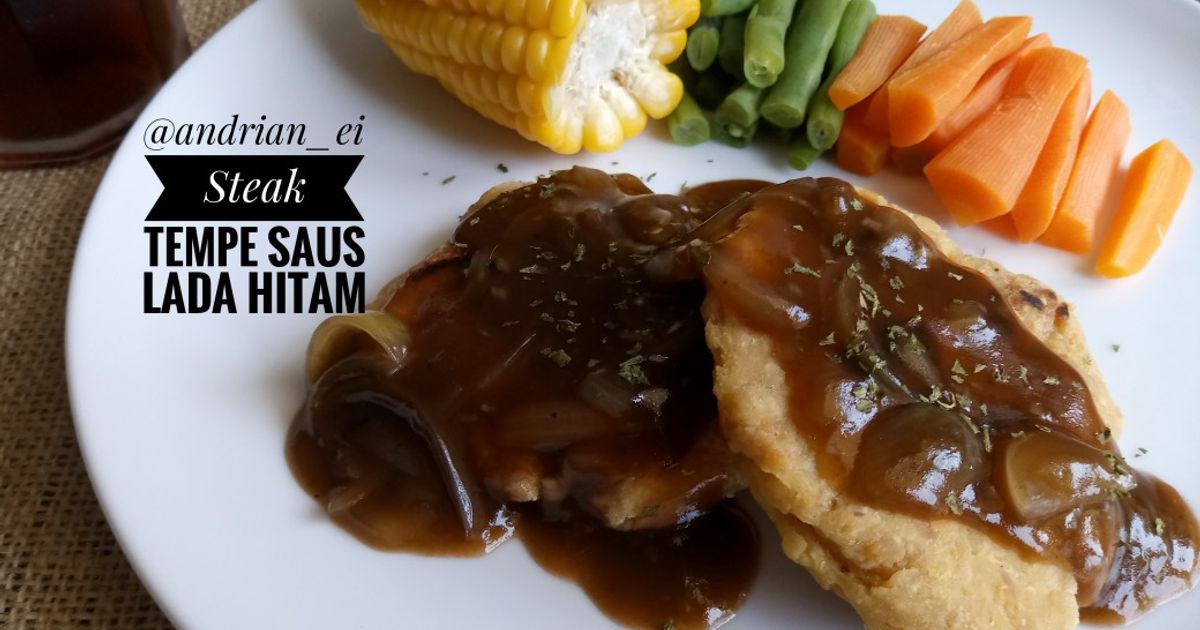 Resep Steak Tempe Saus Lada Hitam oleh Bunda Ei - Cookpad