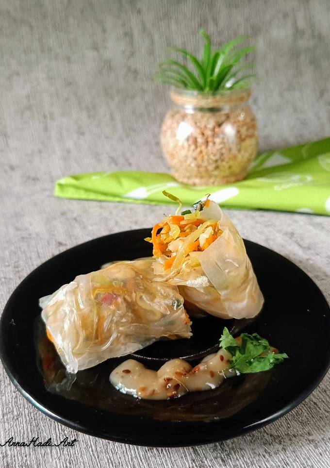 Resep Spring Roll dengan isian Tumisan Patah(Pepaya Mentah) oleh Anna ...