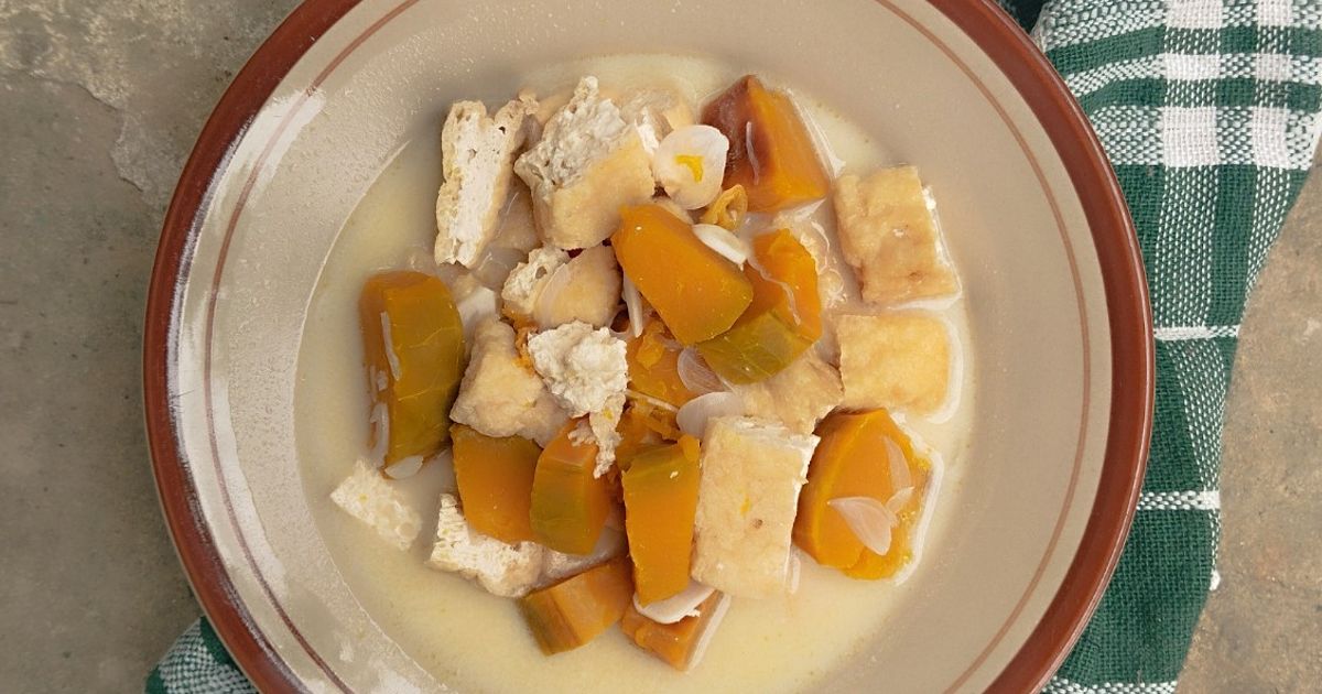 Resep Tahu Labu Masak Lemak oleh Widjie Astuti - Cookpad