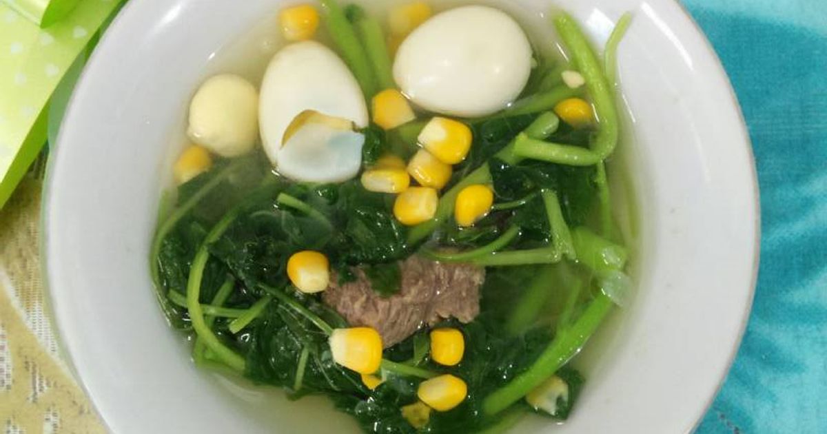Resep Sayur Bayam Telor Puyuh Mpasi oleh Ummu Umar - Cookpad