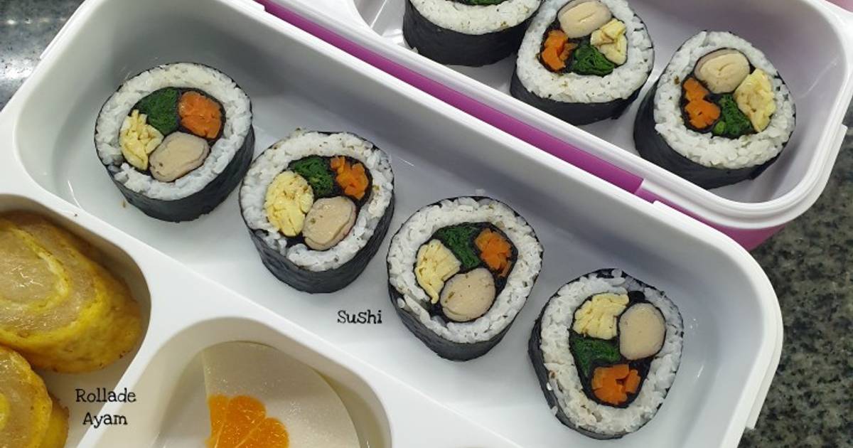 Resep Sushi Cantik Bekal Anak oleh Setya Rini - Cookpad