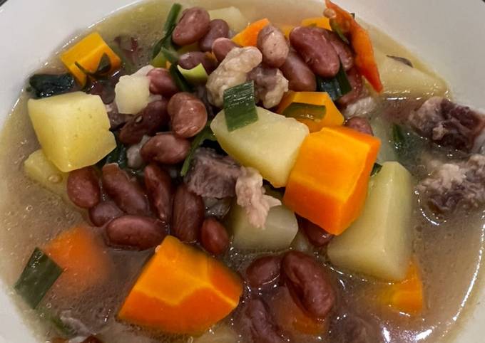 Resep Sup kacang merah mix daging sayuran oleh Rita Afriyanti - Cookpad
