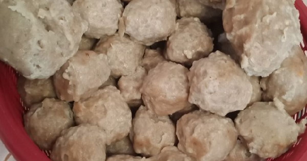 Resep Bakso Daging Sapi Asli Sehat Tanpa Msg, Gurih & Kenyal oleh ...