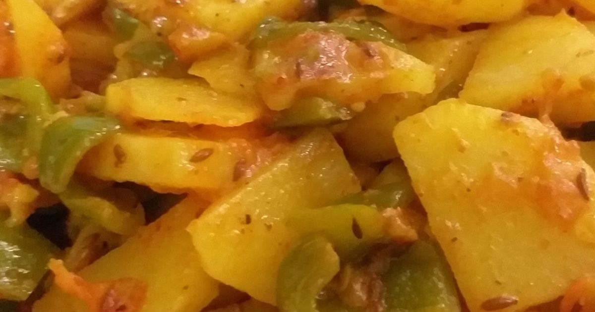 Potato Capsicum Veg Recipe by angel cuty - Cookpad
