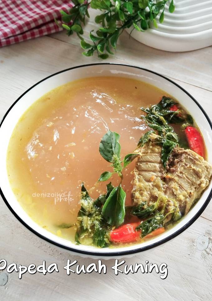 Resep Papeda Kuah Kuning (tepung tapioka) oleh Deniza Ika - Cookpad