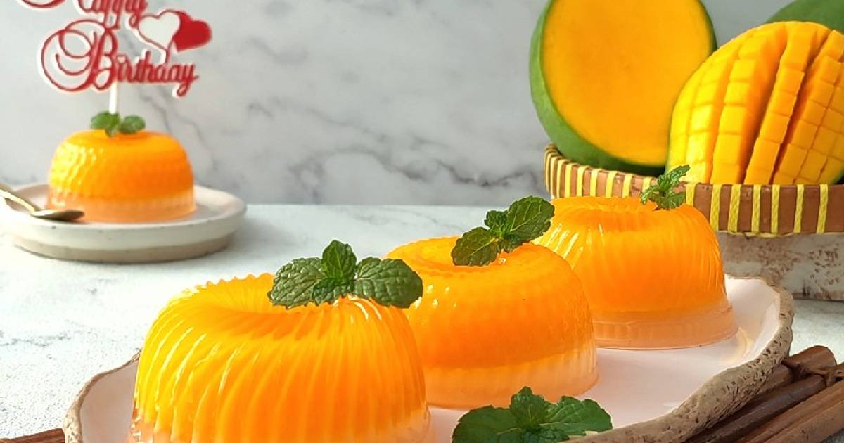 Resep Puding Mangga Leci oleh Laila_Huang - Cookpad