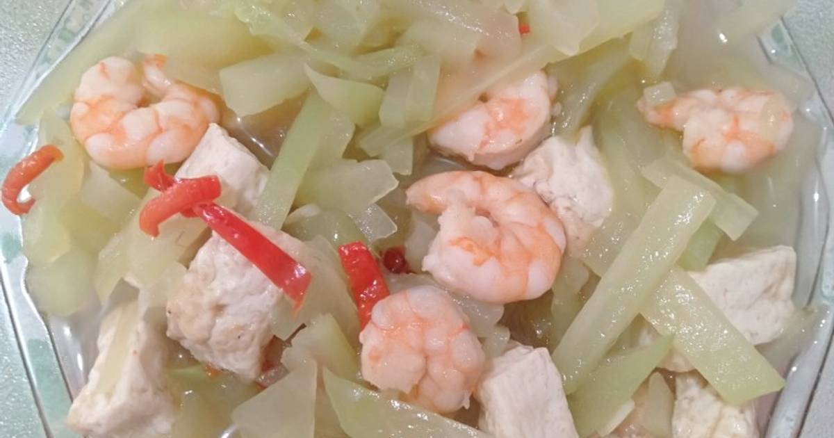 69 resep olahan labu siam tanpa santan dengan tahu enak dan mudah - Cookpad