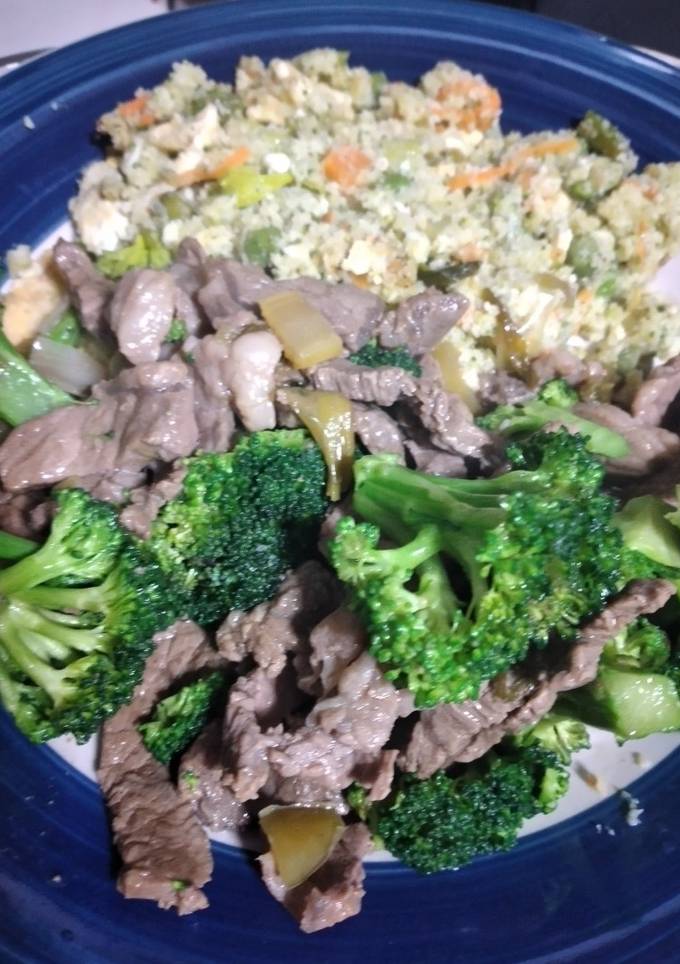 Res con brócoli Receta de Maggie- Cookpad