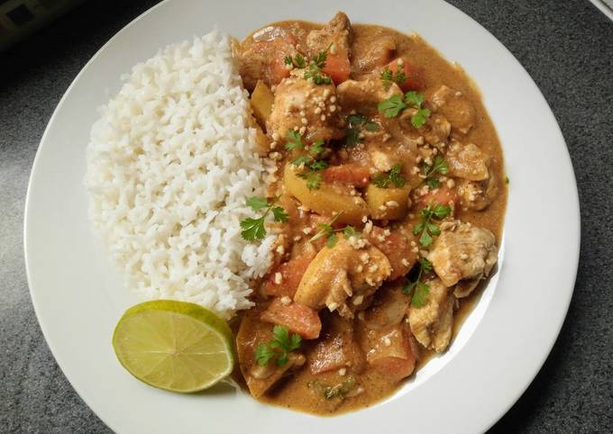 泰式瑪莎曼雞肉咖哩 Massaman Chicken Curry 防疫咖哩飯 食譜與作法 By 書呆子料理系 Cookpad