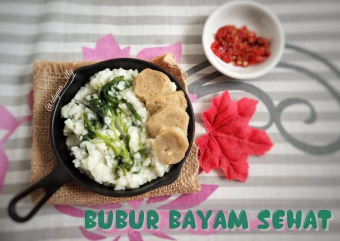 Resep Bubur bayam sehat mantap oleh Dapur illy - Cookpad