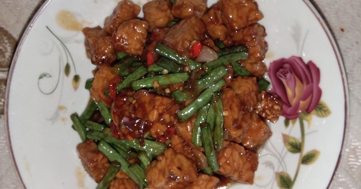 Resep Tempe Kacang Panjang Kecap oleh indah ulpa paujiah - Cookpad