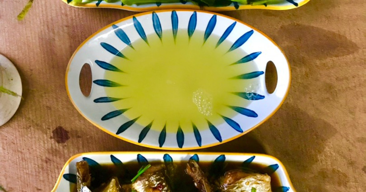 Cách Làm Món Cơm Nhà đơn Giản: Cá đối Kho Hành ớt, Rau Muống Luộc, Nước ...