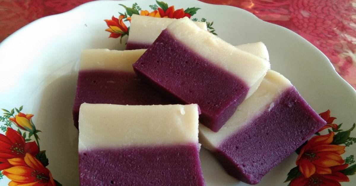 Resep Kue talam ubi ungu rasa endolita.. oleh Ismawaty Sinambela - Cookpad