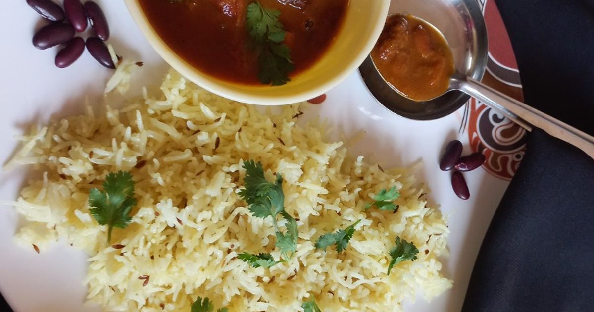 Rajma And Jeera Rice Recipe By Mrinalini Sinha
