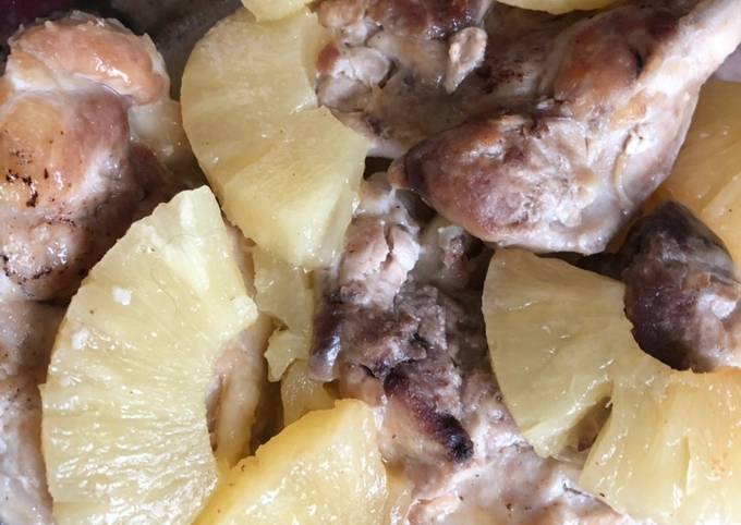 Pollo con piña Receta de katia_1966- Cookpad