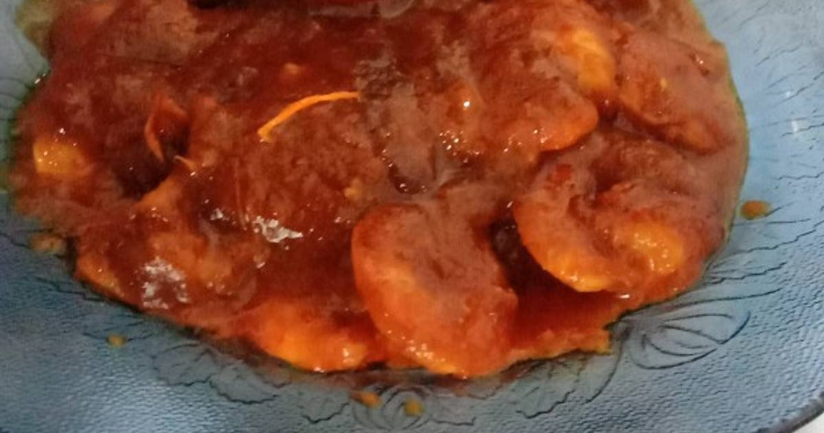 Resep Udang saos Padang simple oleh Mama riski - Cookpad