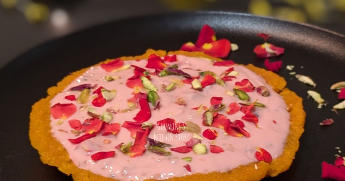 Rose Shrikhand In Motichur Tart Recipe by Soumini Bhattacherjee - Cookpad