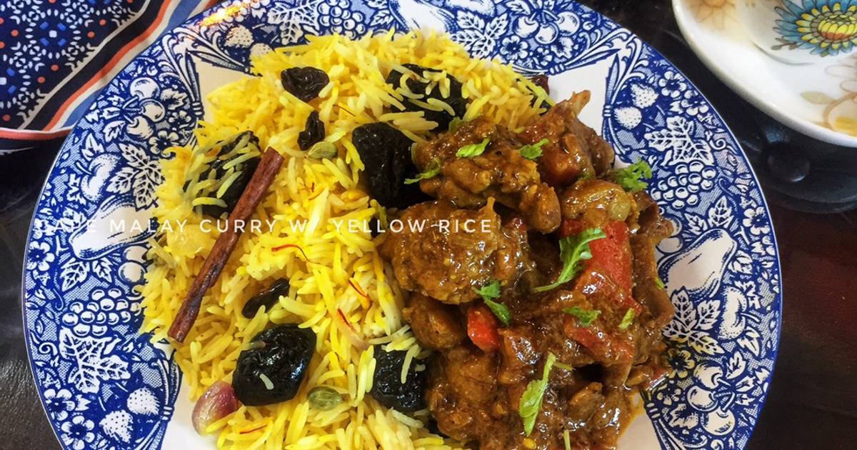 Resep 14. Cape Malay Curry with Yellow Rice oleh Firda@home - Cookpad