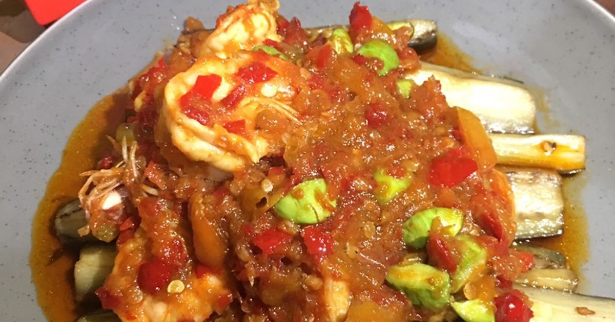 Resep Terong Siram Sambal Terasi Udang Pete oleh Ernita Dewi Kusuma ...