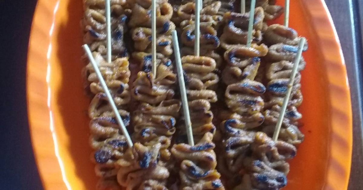 5 resep sate usus bakar saos enak dan mudah - Cookpad