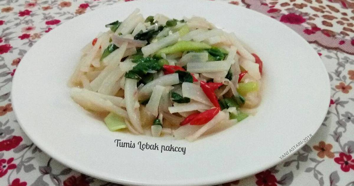 7 resep tumis pakcoy & lobak enak dan mudah - Cookpad