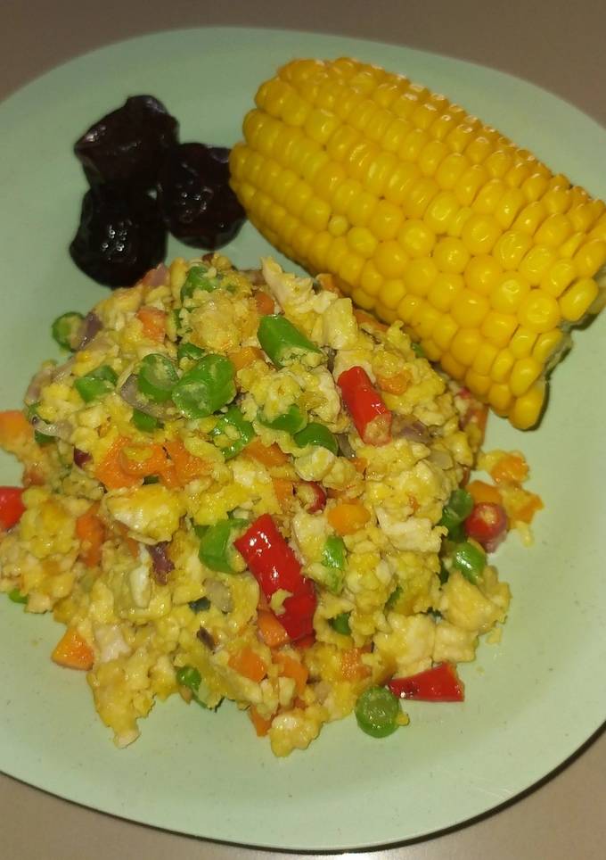 Resep Orak Arik Telur - Menu Diet Sederhana oleh Jihan Moesthofa - Cookpad